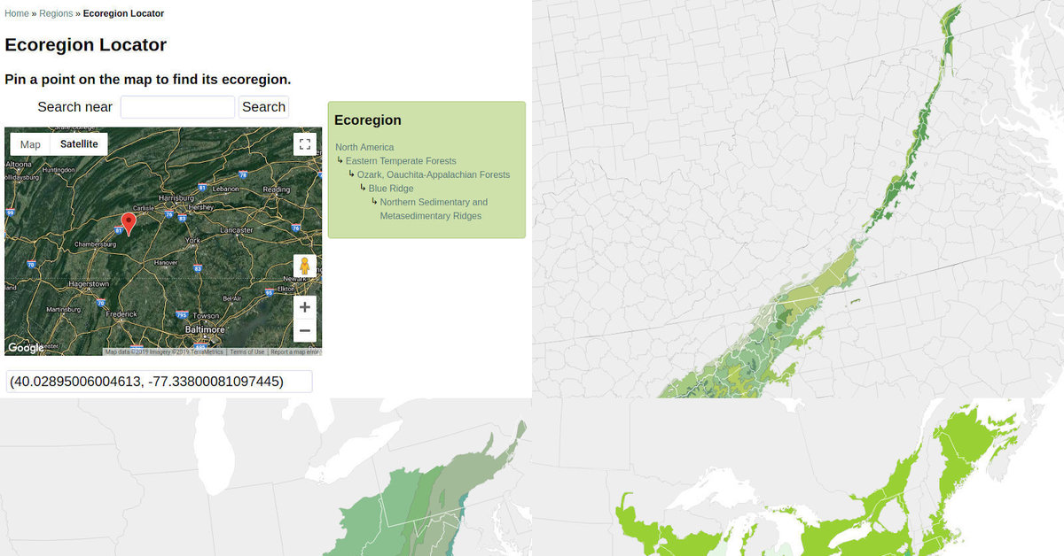 Ecoregion Locator and Interactive Maps - bplant.org